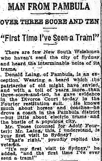 Donald Laing and Sarah Higgins – James O'Brien