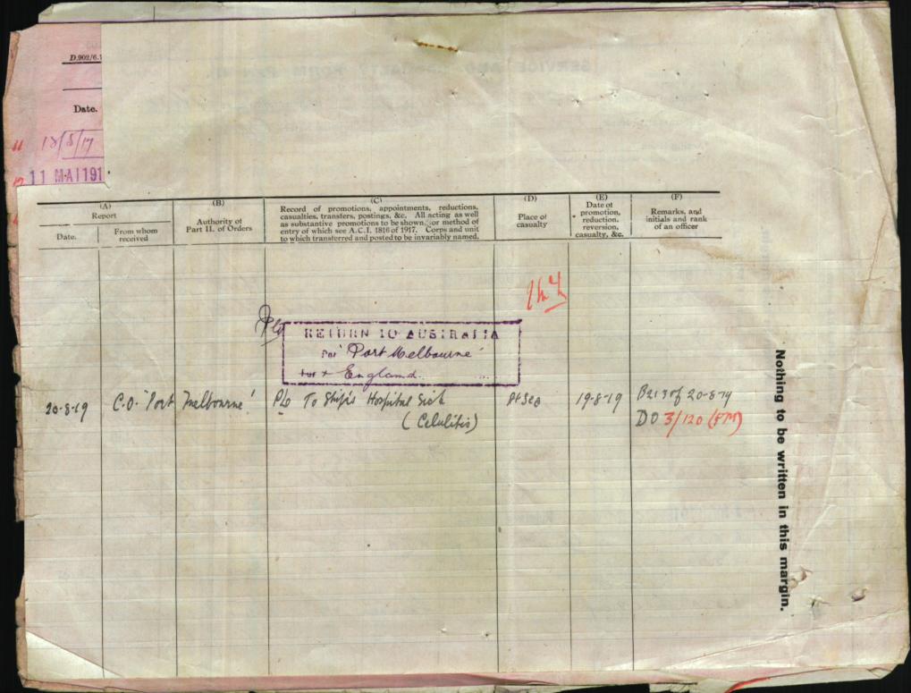 Charles Dunn War Records – James O'Brien
