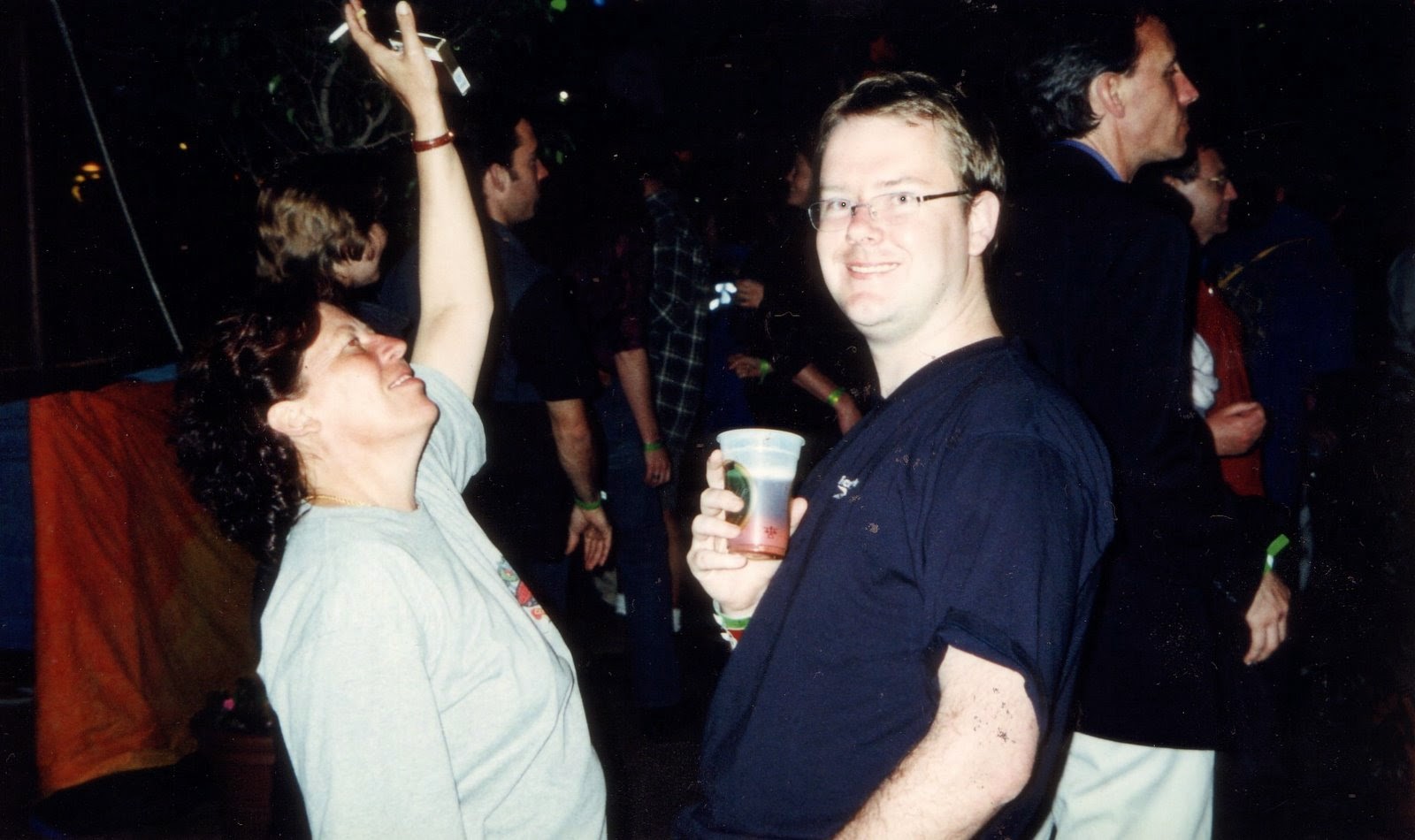 Kate Croll and Damien Maurice at Sydney Olympics Closing Night Party ...